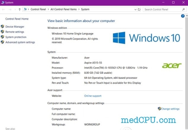 How To Check The Computer Configuration Medcpu